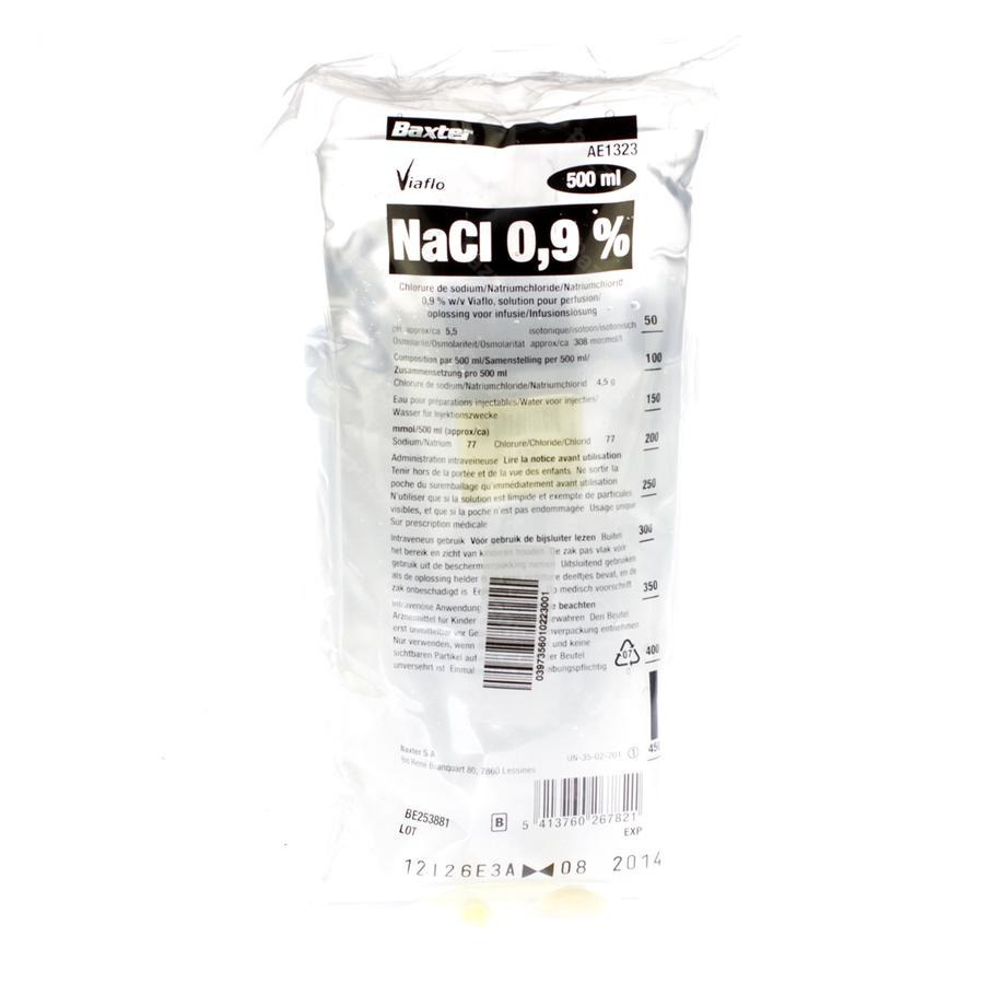 Bx Nacl 0,9% Viaflo Sac-zak 500ml - Pazzox, pharmacie en ligne