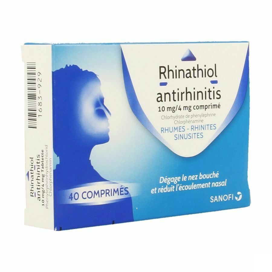 Rhinathiol Antirhinitis 40 Comprimés - Pazzox, pharmacie en ligne