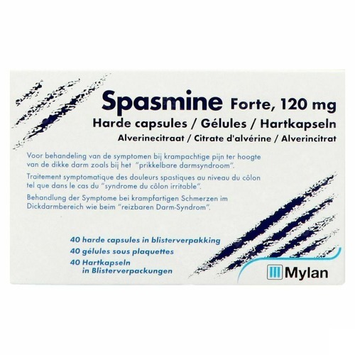 Spasmine Forte Caps 40 X 120mg - Pazzox, pharmacie en ligne