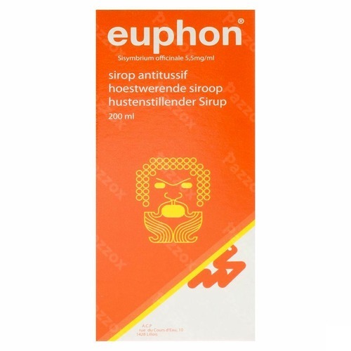Euphon Sirop 200ml - Pazzox, pharmacie en ligne pas de soucis