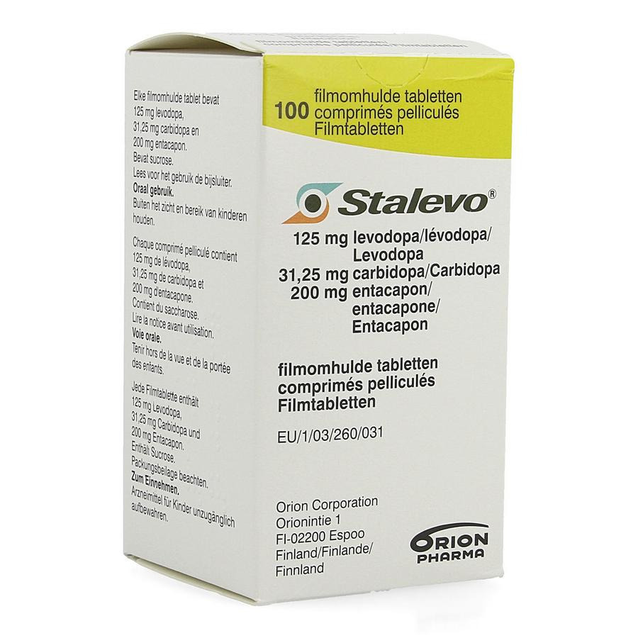 Stalevo 125mg/31,25mg/200mg Comp Pell 100 - Pazzox
