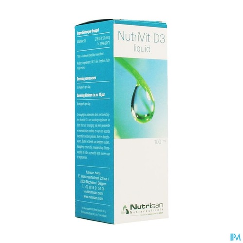 Nutrivit D3 Liquid Gutt 100ml Nutrisan - Pazzox, pharmacie en ligne