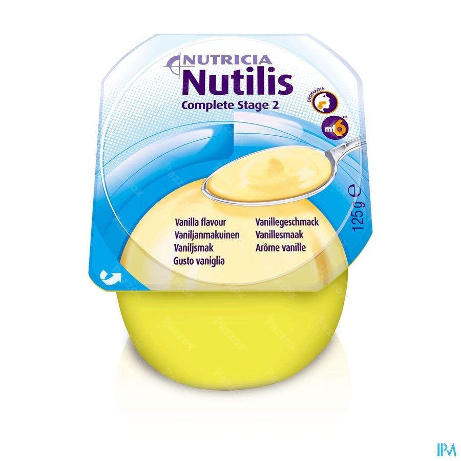Nutilis Complete Stage 2 Goût Vanille Pots 4x125gr - Pazzox