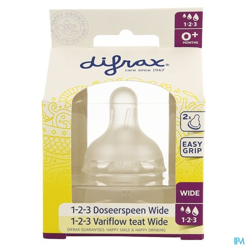 Difrax Tetine Natural Wide 1-2-3 677 - Pazzox, pharmacie en ligne