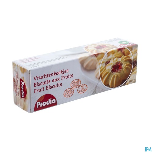 Prodia Biscuit Fruits+edulcorant 125g 6265 Revogan - Pazzox