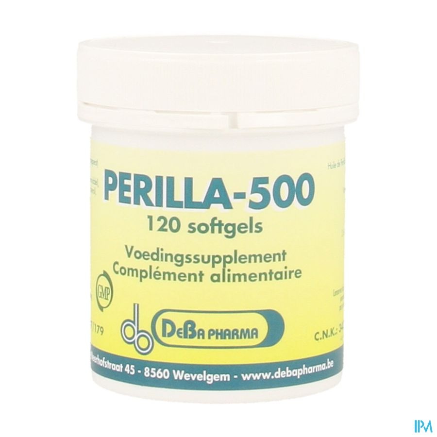 Perilla 500 Softgels 120 Deba - Pazzox, pharmacie en ligne