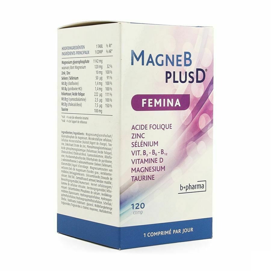 Magne B Plus D Femina 120 Caps - Pazzox, pharmacie en ligne