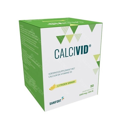Calcivid 1000mg/800ie Lemon Chew 90 - Pazzox, pharmacie en ligne