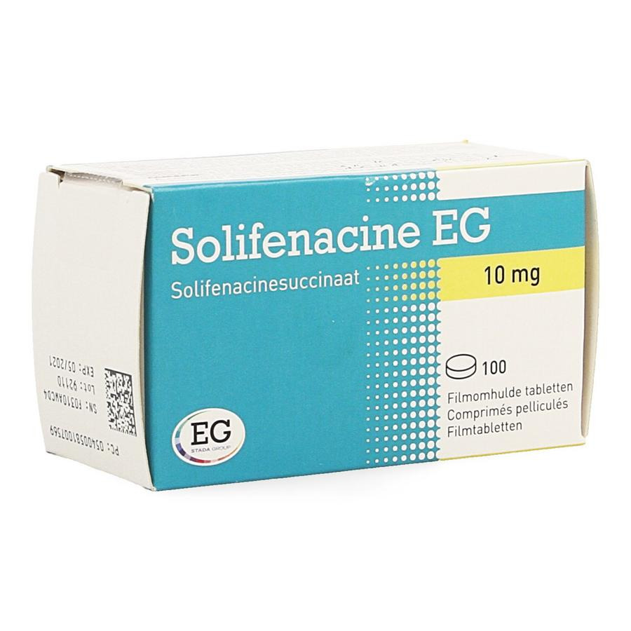 Solifenacine Eg 10mg Comp Pell 100 Pvc/alu - Pazzox