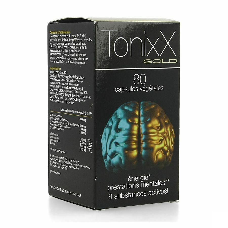 Tonixx Gold Caps 80 - Pazzox, pharmacie en ligne pas de soucis