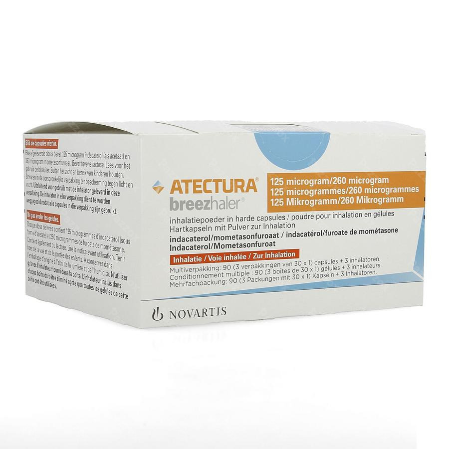 Atectura Breezhaler 125/260,0mcg Pdr Inhal Caps 90 - Pazzox