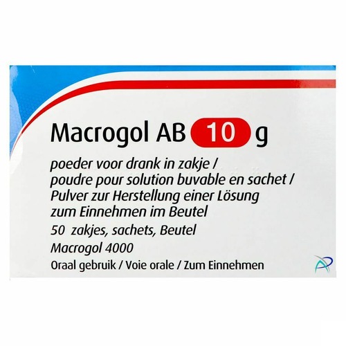 Macrogol AB 10g Pdr Pour Sol Buvable Sach 50 - Pazzox