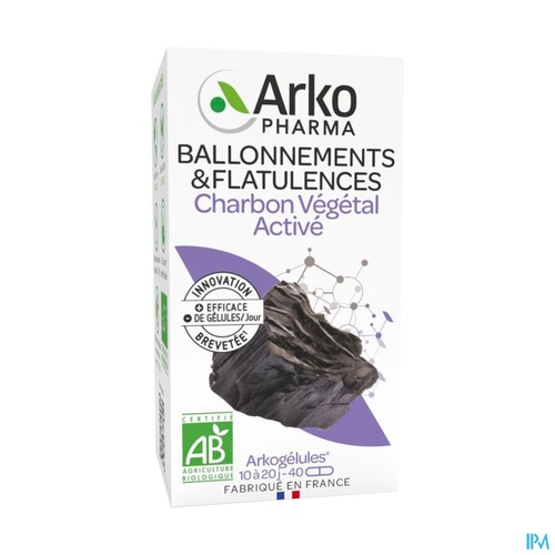 Arkogelules Charbon Vegetal Bio Caps 45 - Pazzox, pharmacie en ligne