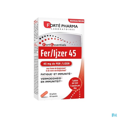 Forte Pharma Fer 45, 60 Comprimes - Pazzox, pharmacie en ligne