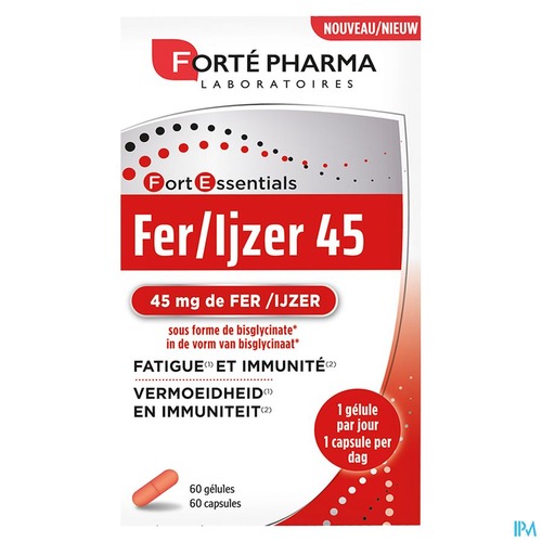 Forté Pharma Fer 45, 60 Comprimes - Pazzox, pharmacie en ligne