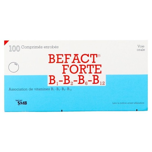 Befact Forte B1-B2-B6-B12 100 Comprimés - Pazzox, pharmacie en ligne